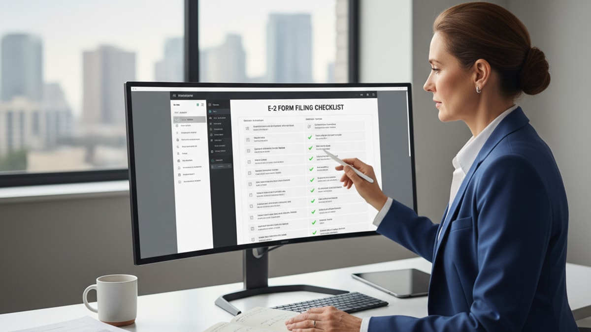 E-2 Form Filing Checklist — Complete Documentation Guide – Law Offices ...